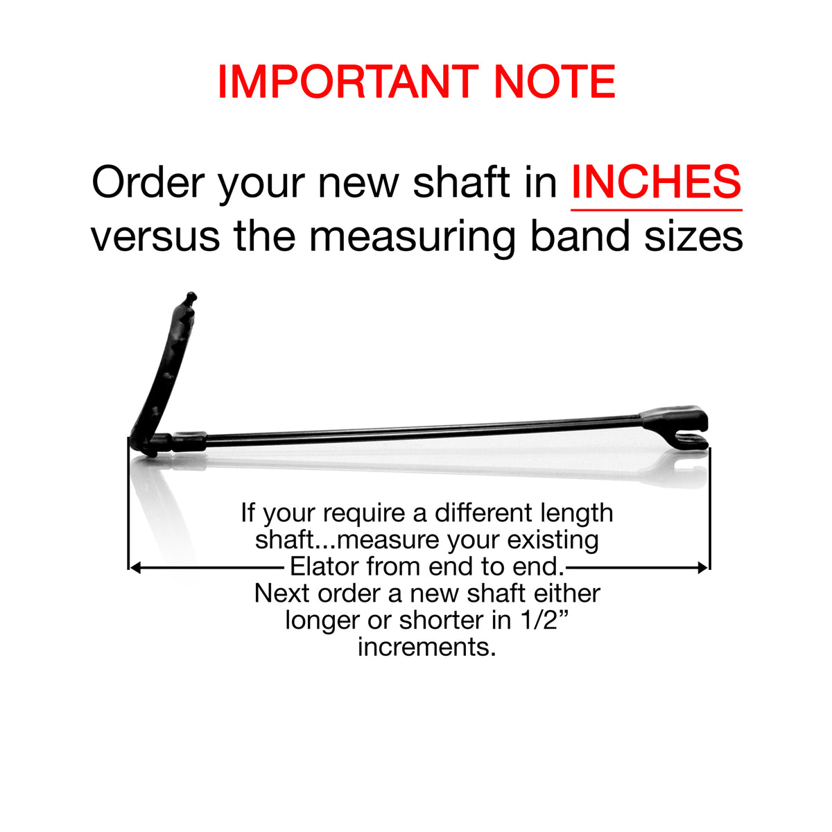 Replacement Black Tickle Elator Shaft (Only Available if You Have Alre ...